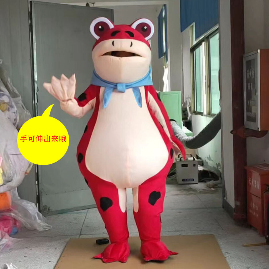 Костюм надувной "Лягушка", красный, размер 175-185