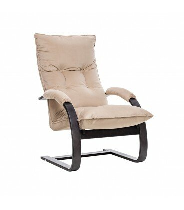 Кресло-трансформер Leset Монако, венге текстура, ткань велюр, v18 бежевый