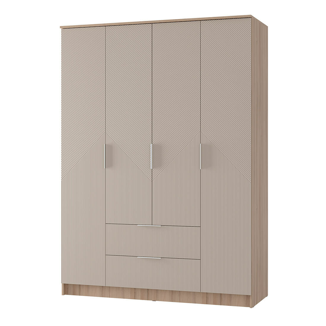 Шкаф распашной для одежды Эмилия ШК-11 160,0х221,6х61,0 см, дуб смоки/айриш (MF03)