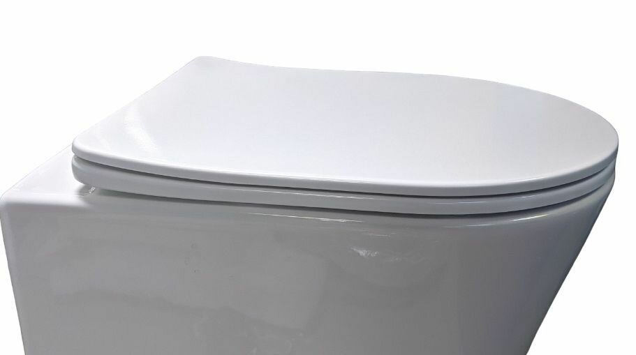 Крышка-сиденье для унитаза Ceruttispa ADIGE, ADIGE Aria, TICINO Aria Белая с микролифтом, дюропласт