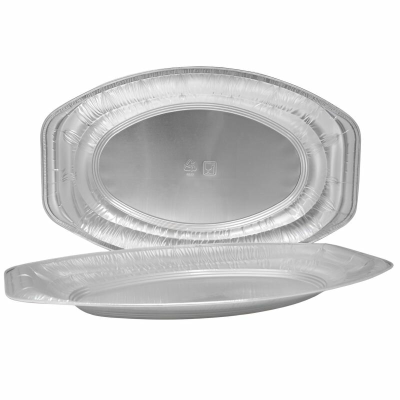 Поднос алюминиевый 430x275x32 мм, объем 1785 мл (410-012), 30 шт./уп.