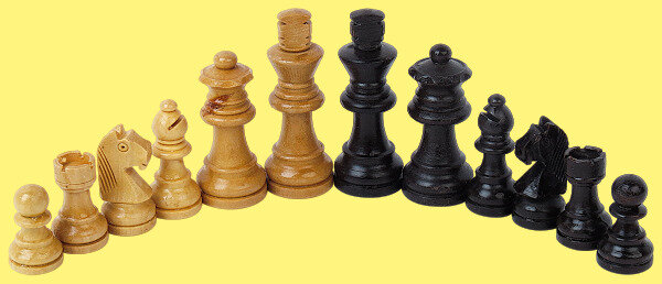 Шахматные фигуры Стандарт Люкс (высота короля 5,3 см)