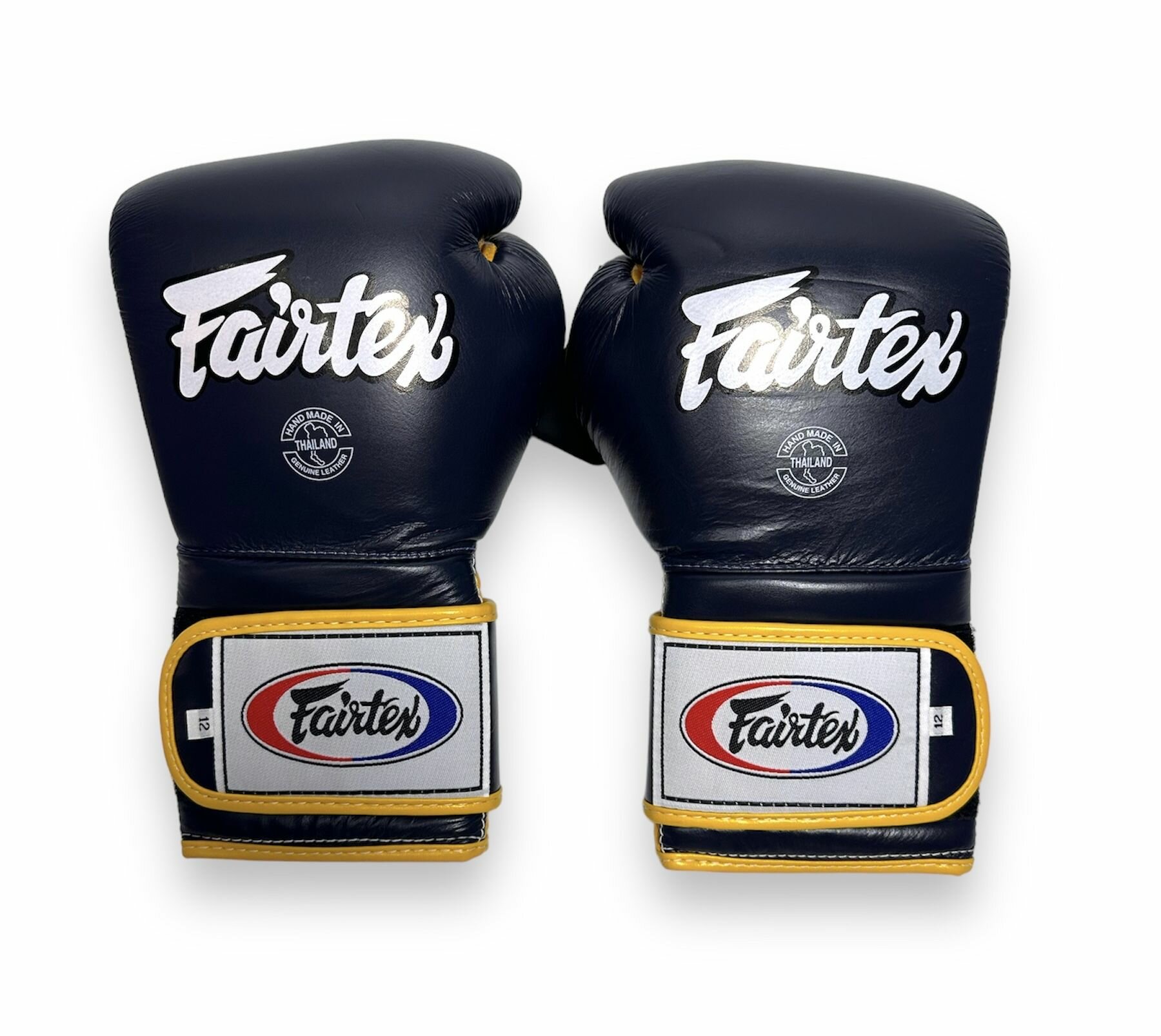 Боксерские перчатки Fairtex BGV9 blue navy yellow 16oz