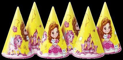 Империя поздравлений Набор колпаков милая принцесса (6 шт.)