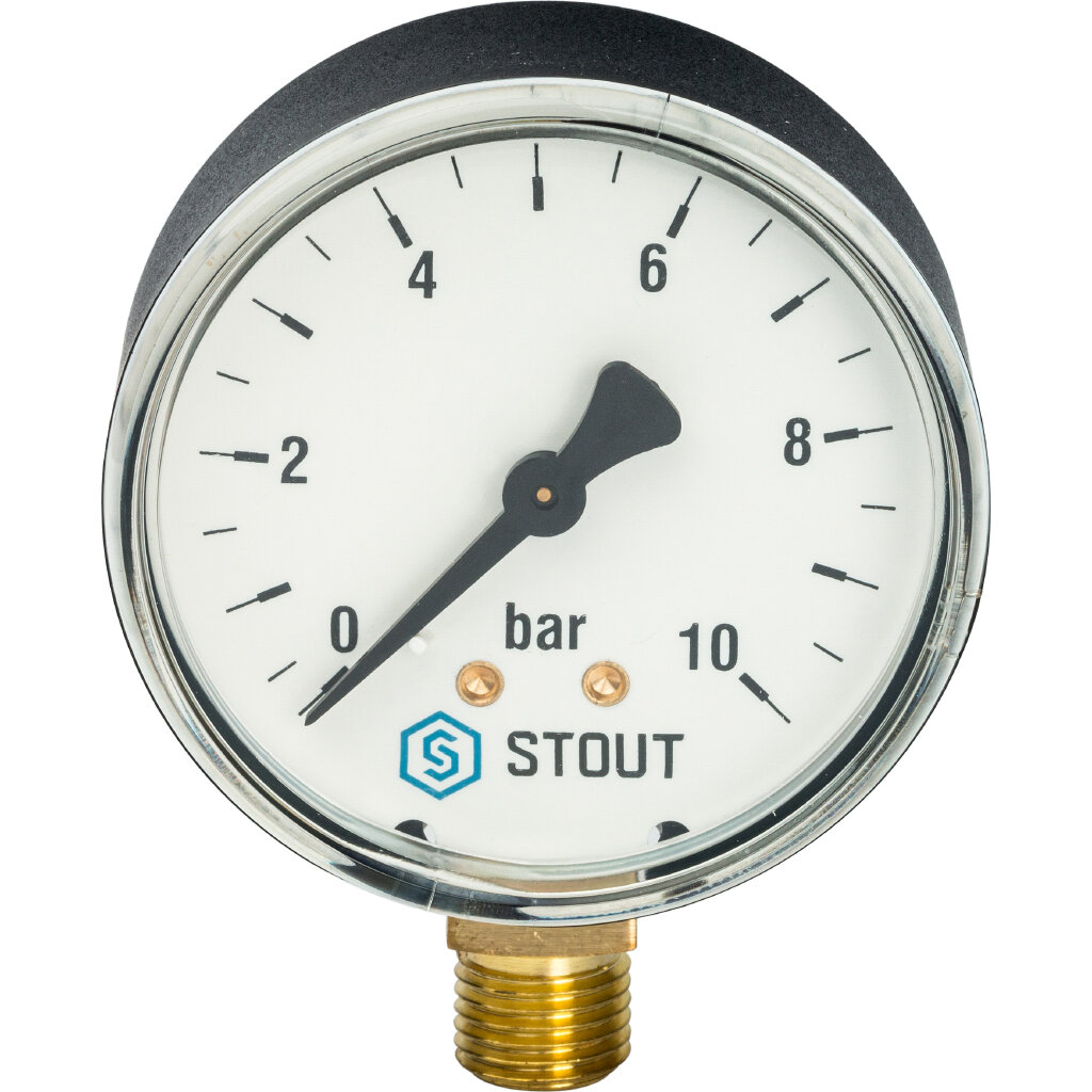 Манометр STOUT SIM-0010-631008 радиальный, 63 мм 1/4"