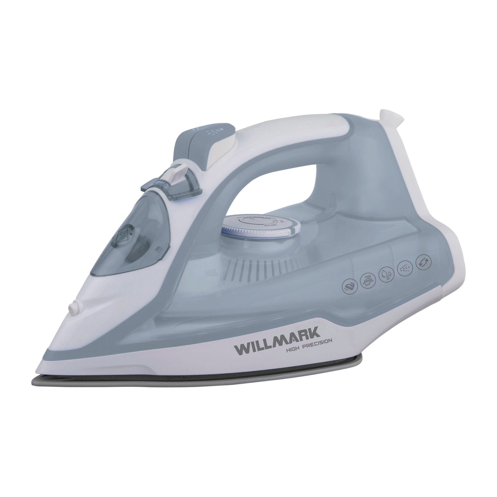 Утюг WILLMARK SI-2267CB белый/серый