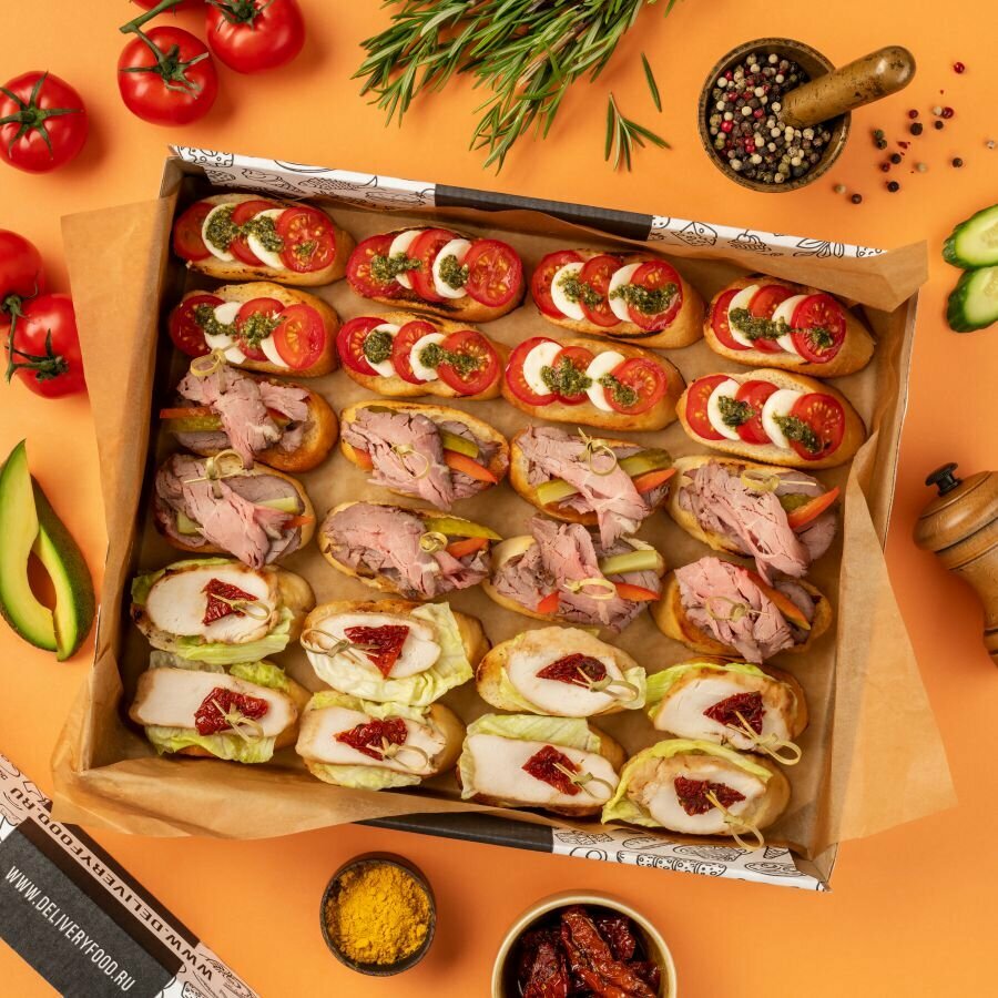 Бокс брускетт премиум #12