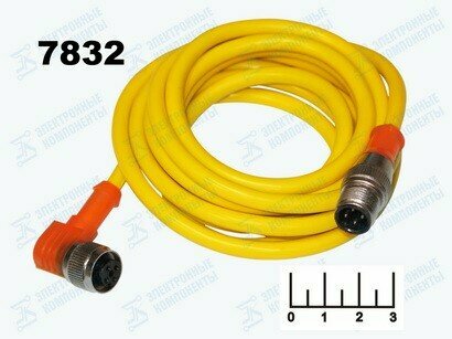 Штекер/гнездо C18/C21 L2,0.5 + (индикация для PNP, NO)
