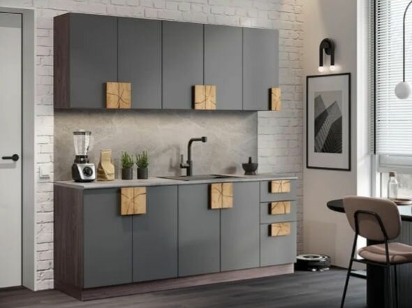 Кухня Монро 2.0м Графит