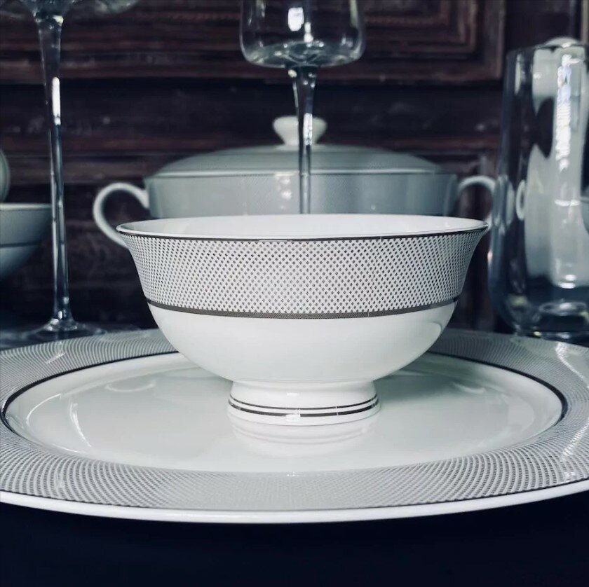 Набор из 6 салатников 11,5см серебряная симфония Костяной фарфор 145-532 118-145-532