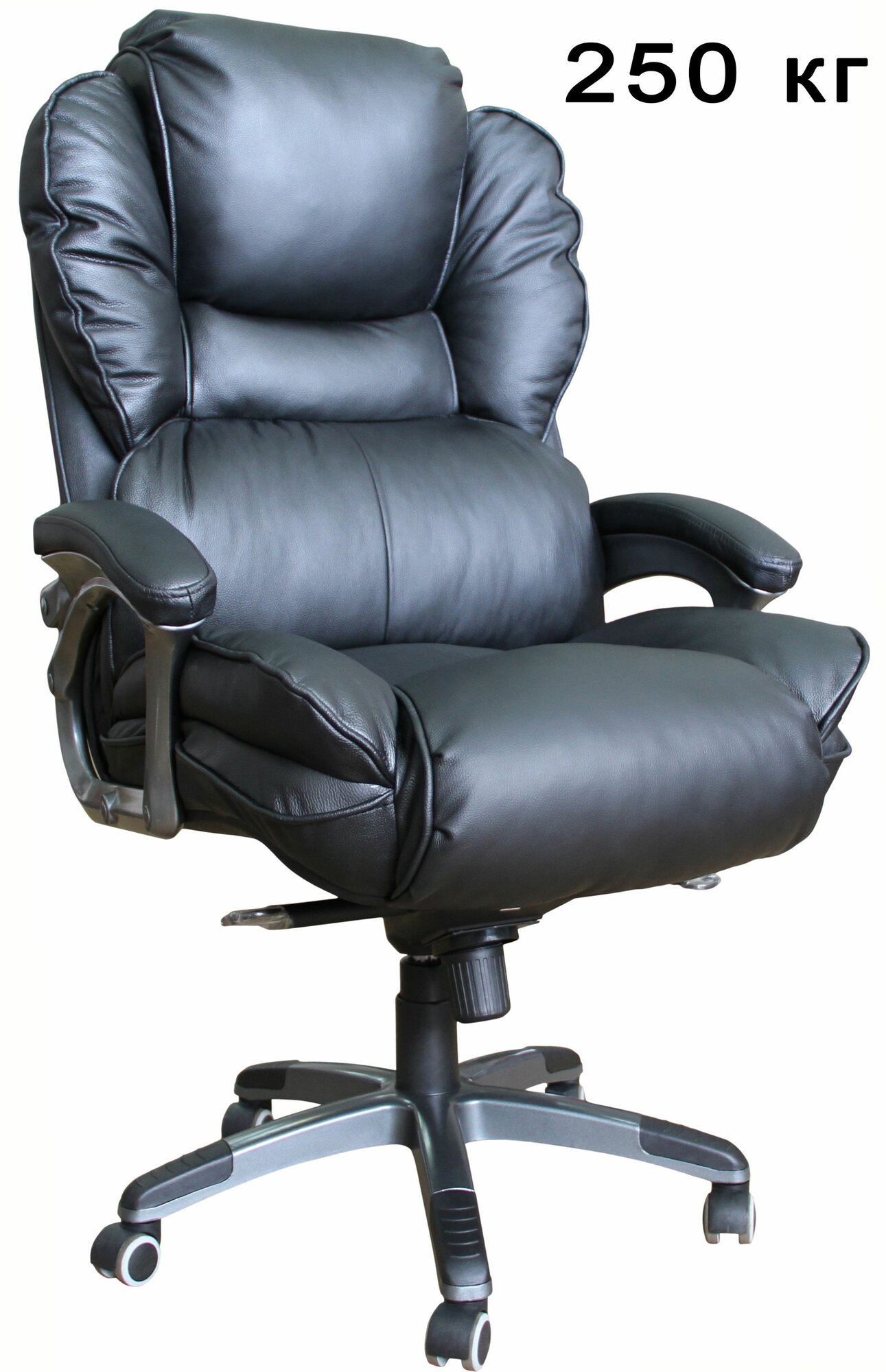 Сеньор Silver натуральная кожа Мадрас черная