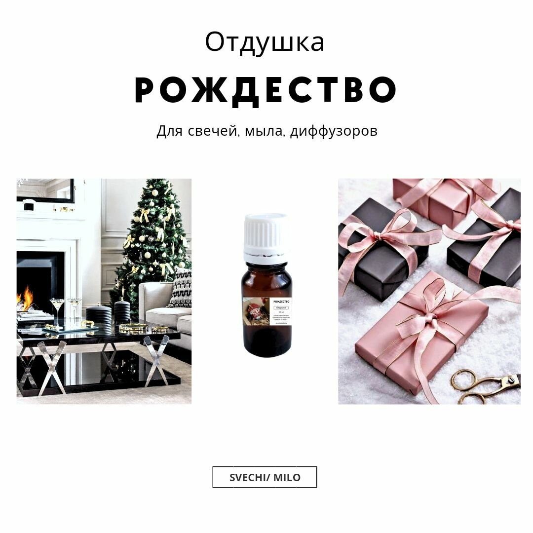 Отдушка "Рождество" 20 мл для свечей, мыла и диффузоров