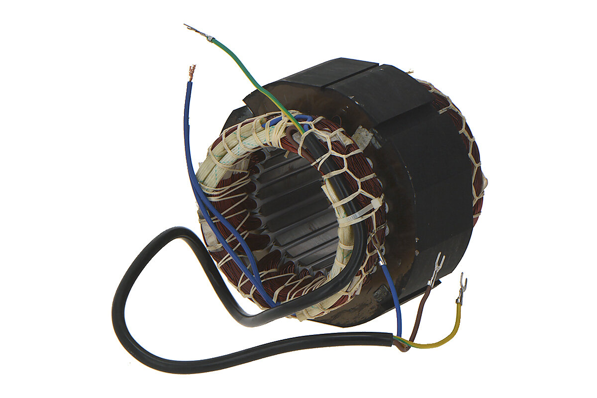 Статор 132х100(50) для компрессора ЗУБР ЗКПМ-220-24-1.5, ЗКПМ-220-24-1.5-H5, ЗКПМ-220-50-1.5