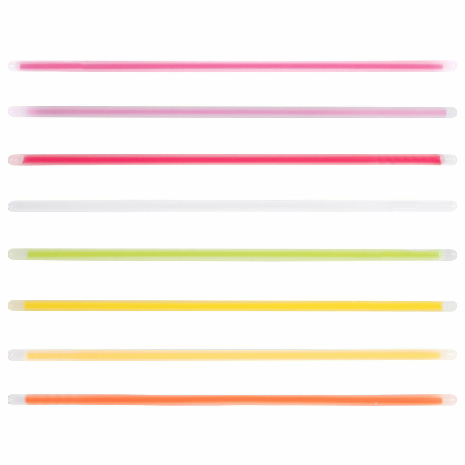 Упаковка 2 шт. Светящиеся (неоновые) палочки 100 штук + 5 в подарок! в тубе, ассорти, золотая сказка, 662596