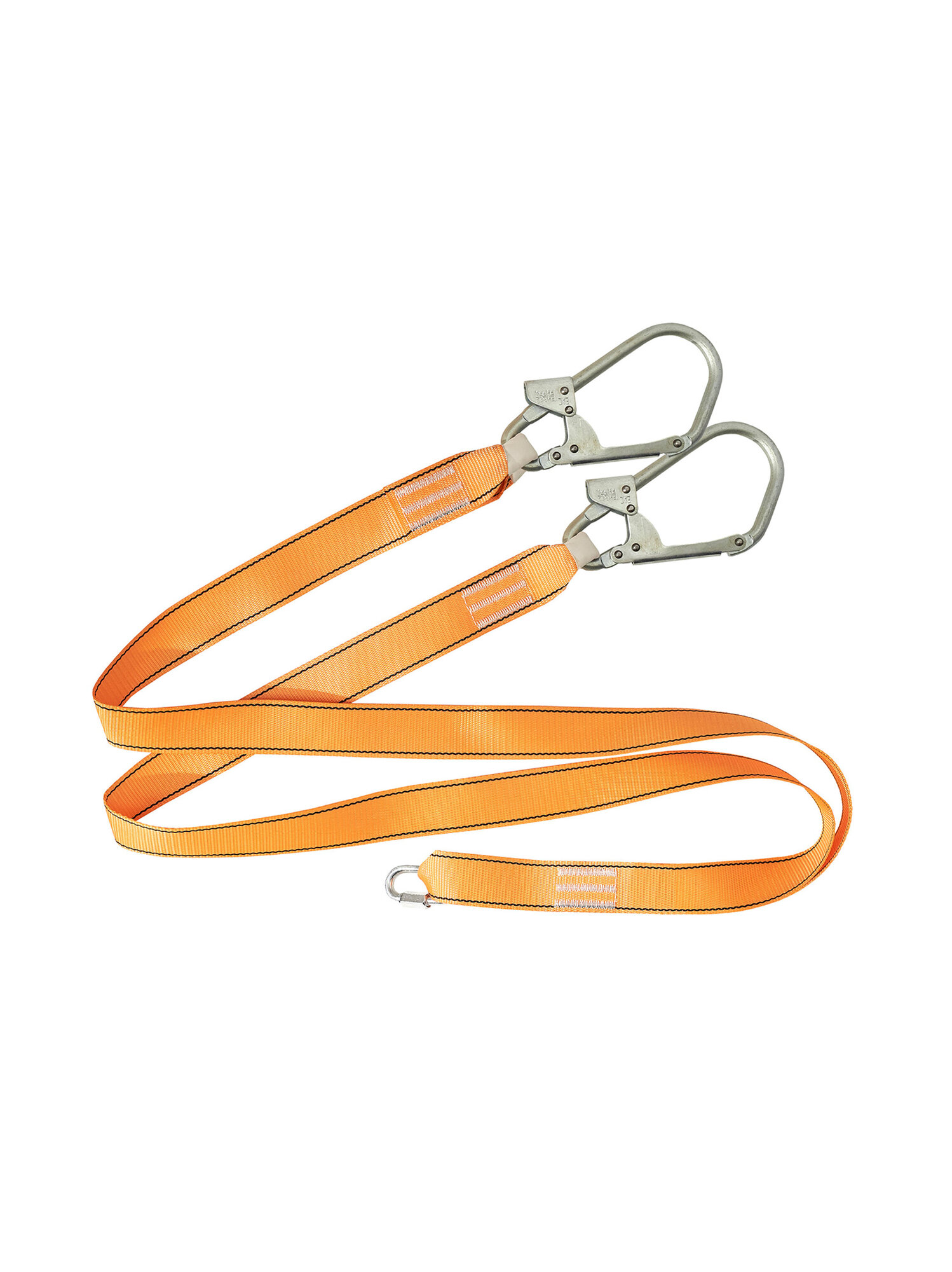 Страховочный строп Ад К50+Кс, двойной, полиэфирный, 1.5м, оранжевый