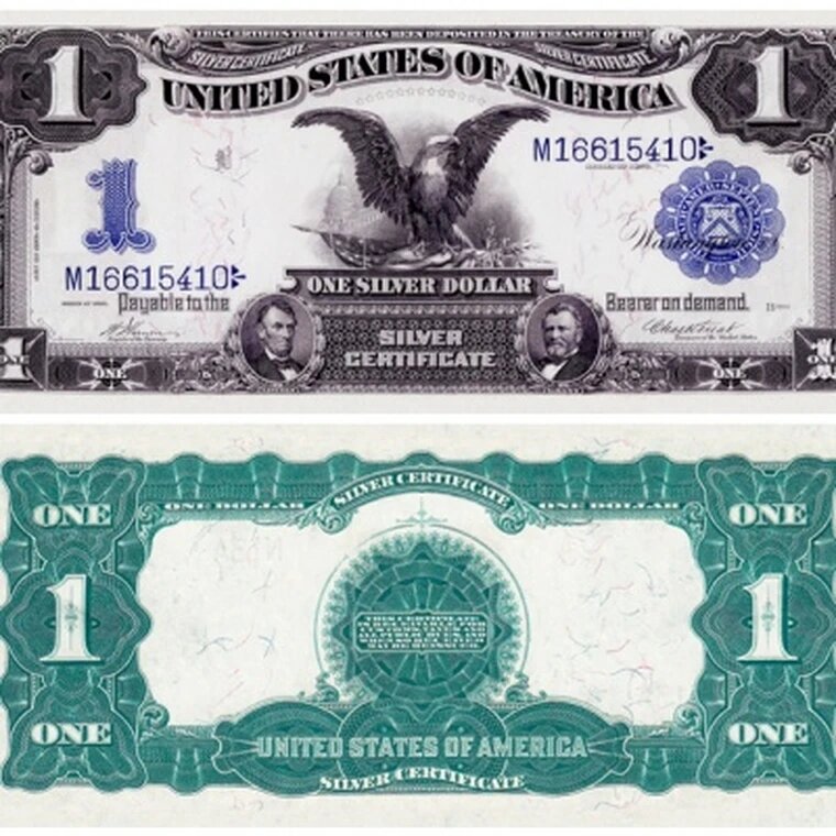 1 доллар 1899 США серебряный сертификат, сувенирная копия, банкноты и купюры редкие коллекционные