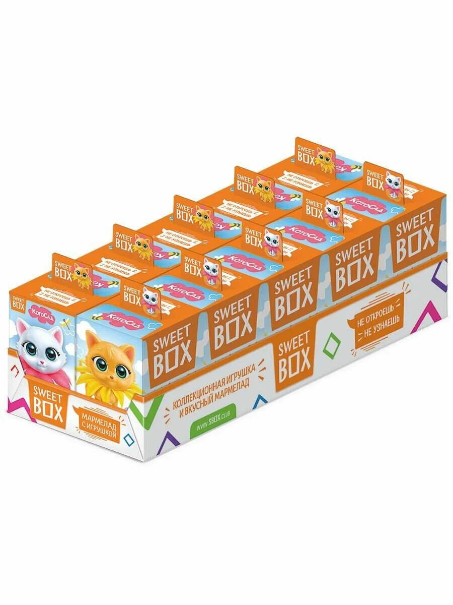 Мармелад Sweet Box с игрушкой Свит бокс, котосад, 10 г х 10 шт