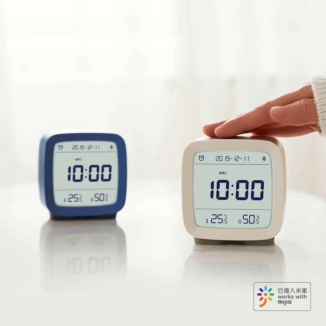 Умный будильник Xiaomi Qingping Bluetooth Alarm Clock голубой (CGD1)