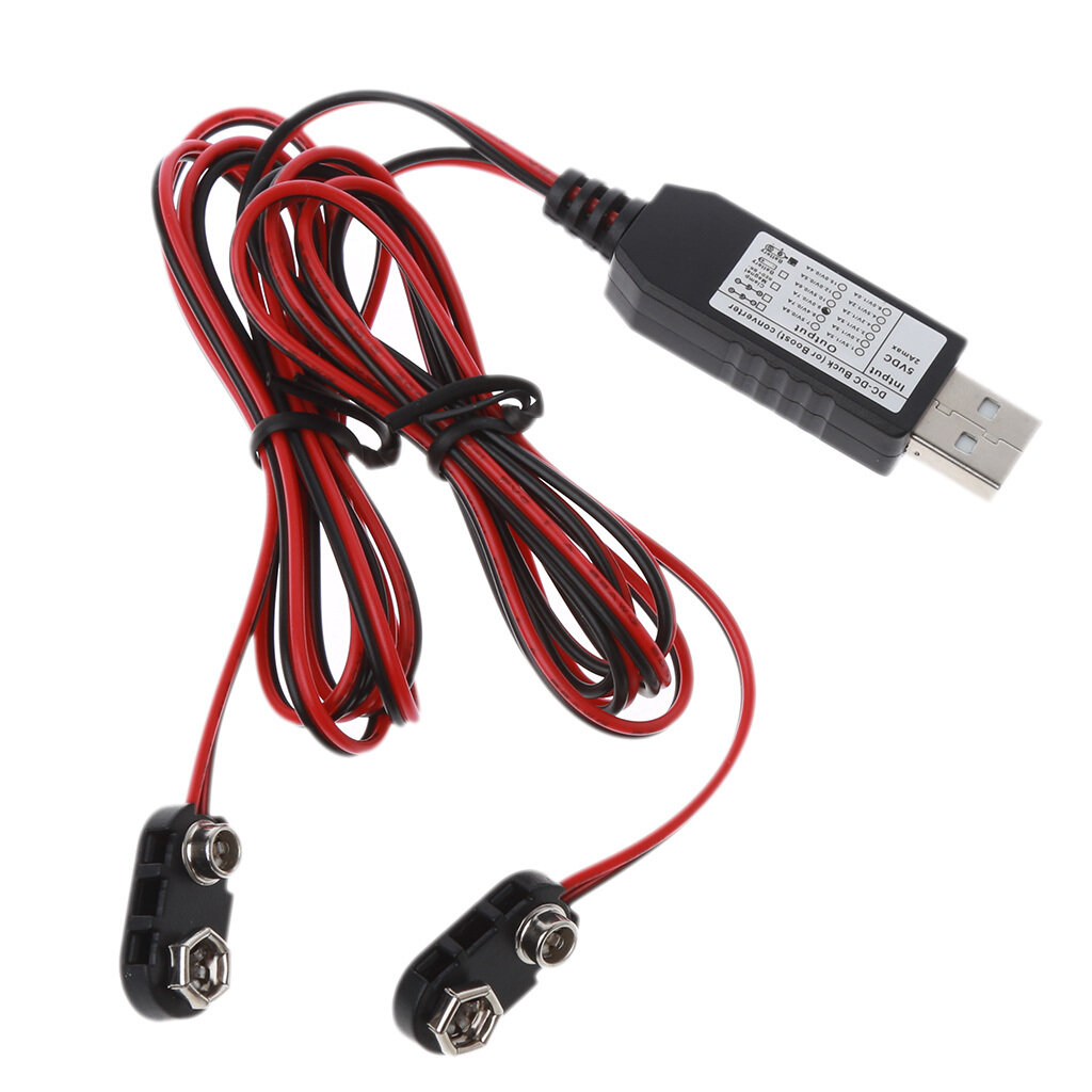 2в1 USB Блок питания для 9V батарей 6F22