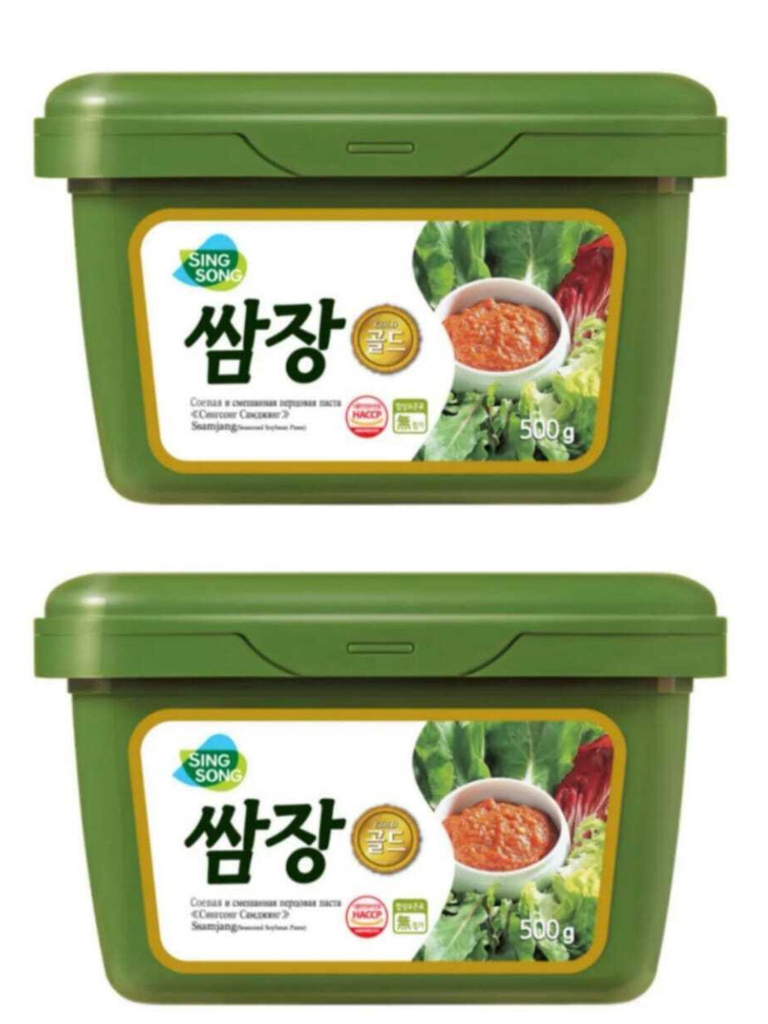 Соевая паста Sing Song Самджянг соево-перцовая 500 г 2 шт