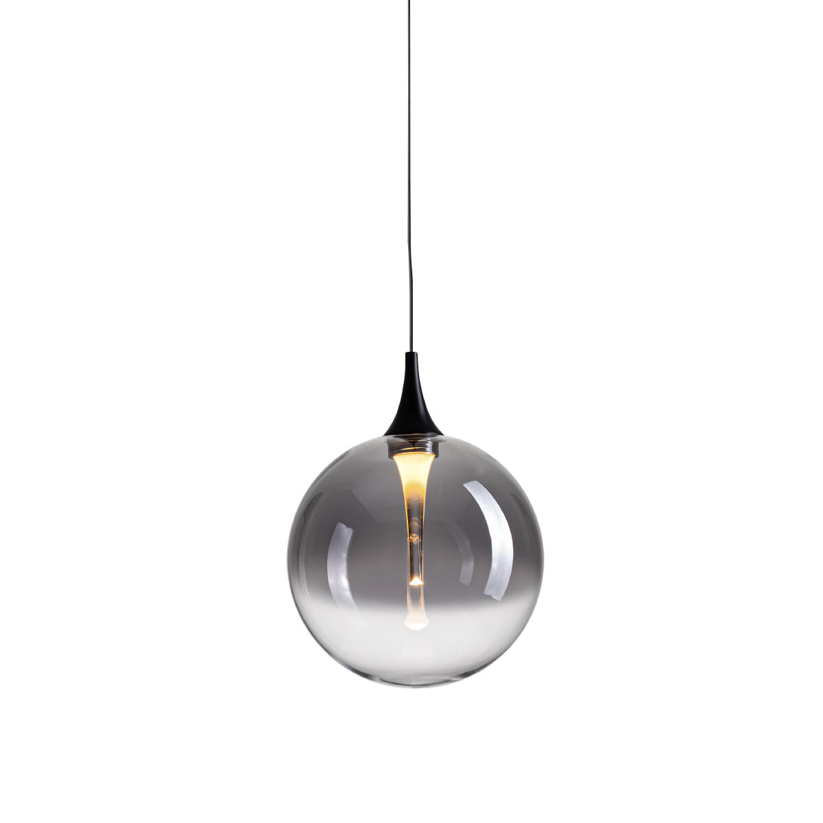Подвесной светильник Delight Collection MD23001045 MD23001045H-1A black/smoky, Черный/Дымчатый, LED, 1 x 5 Вт.