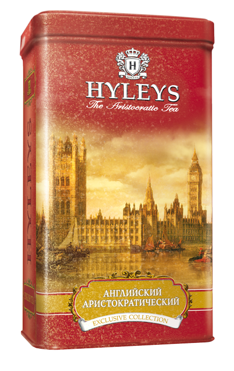 Чай 100г HYLEYS английский аристократический чёрный крупнолистовой в жести