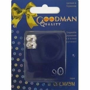 Застежка GOODMAN QUALITY Магнитная, серебристая, 30х20 мм