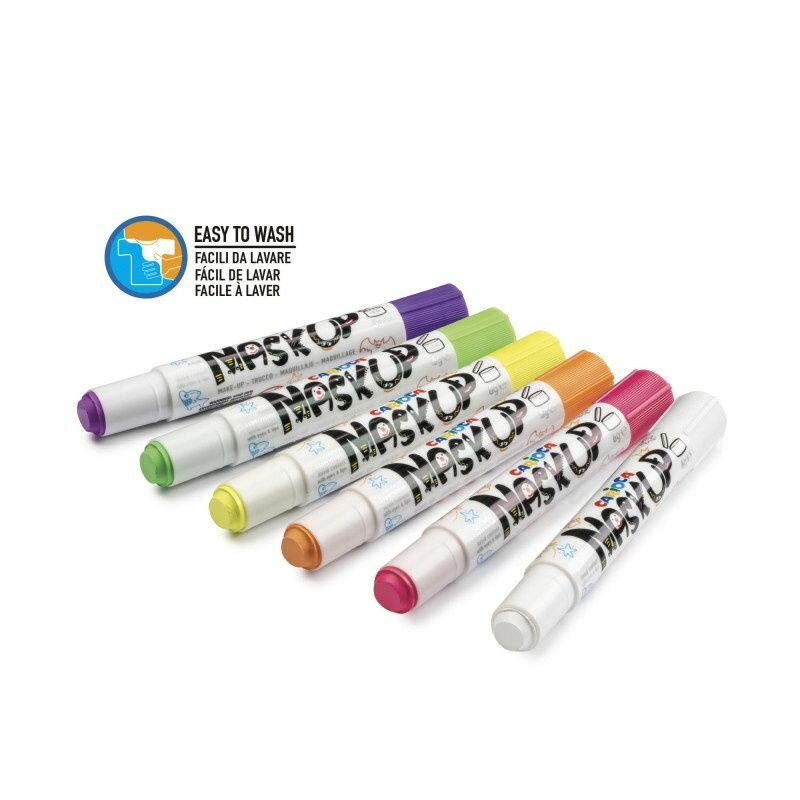 Грим-стики Carioca "Mask Up", Neon, для лица, 6 цветов