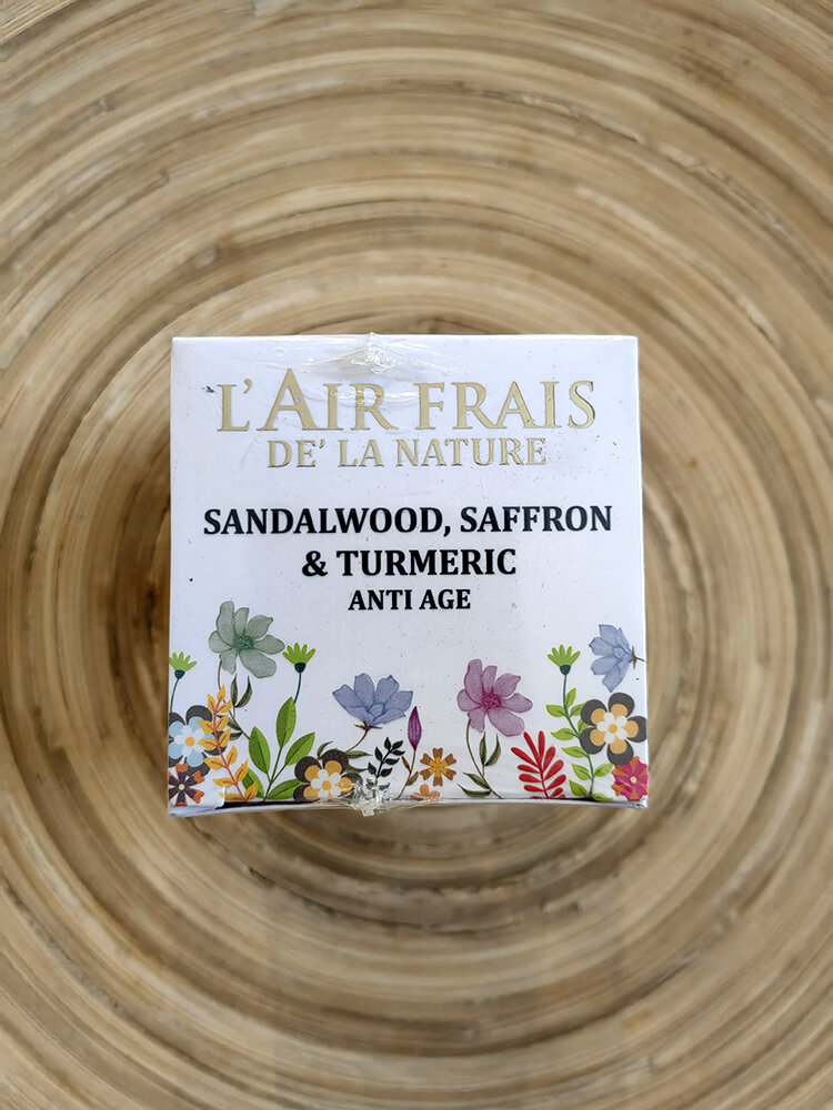 L'air Frais De'la Nature SANDALWOOD, SAFFRON & TURMERIC Anti Age Cream (сандаловое дерево, шафран И куркума антивозрастной крем для лица), 50 г.