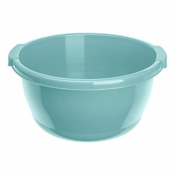 Таз Бытпласт круглый, 10 л, голубой, пластик