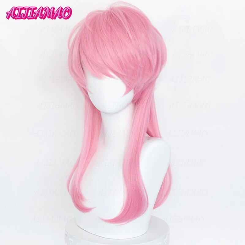 Розовый косплей парик wig B