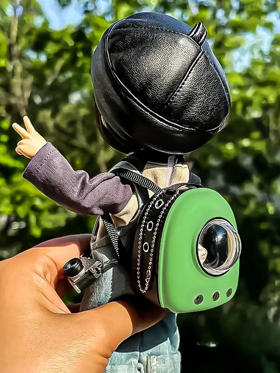 Рюкзак игрушечный, аксессуар для игрушки, куклы, брелок на сумку