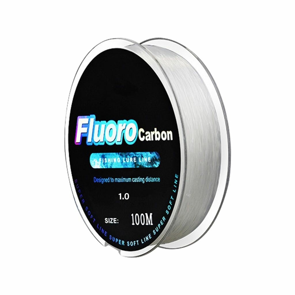 Рулон 100 метров, капроновая нить белого цвета-№ 1.0