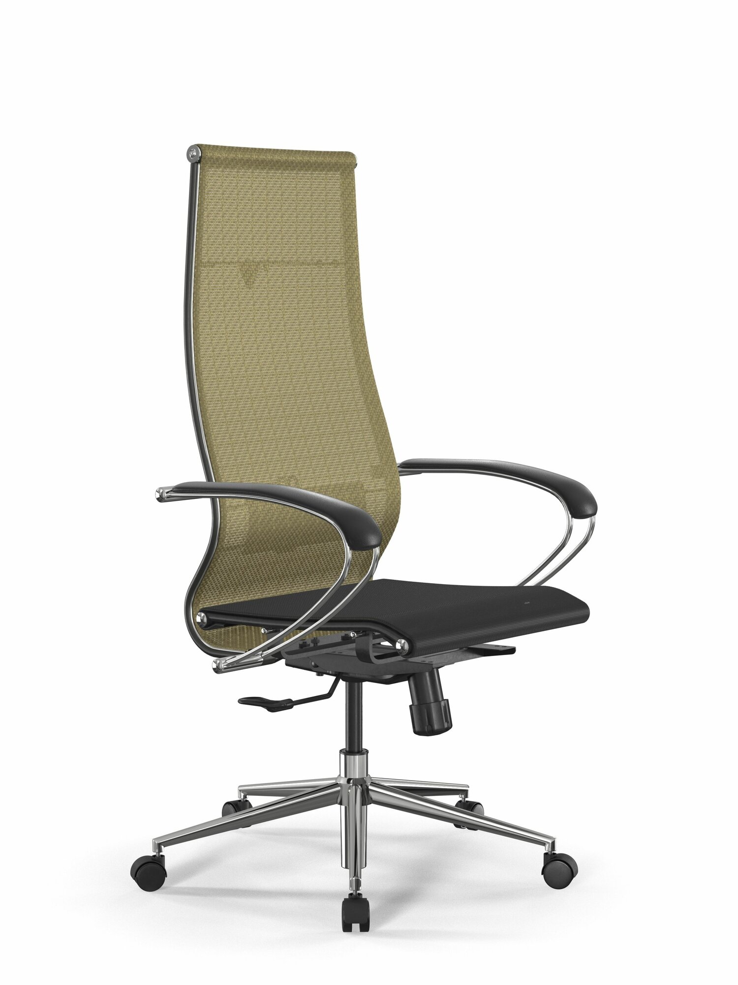 Кресло компьютерное МЕТТА-7/подл.131/осн. Synchro 052 золотой ротанг/черный