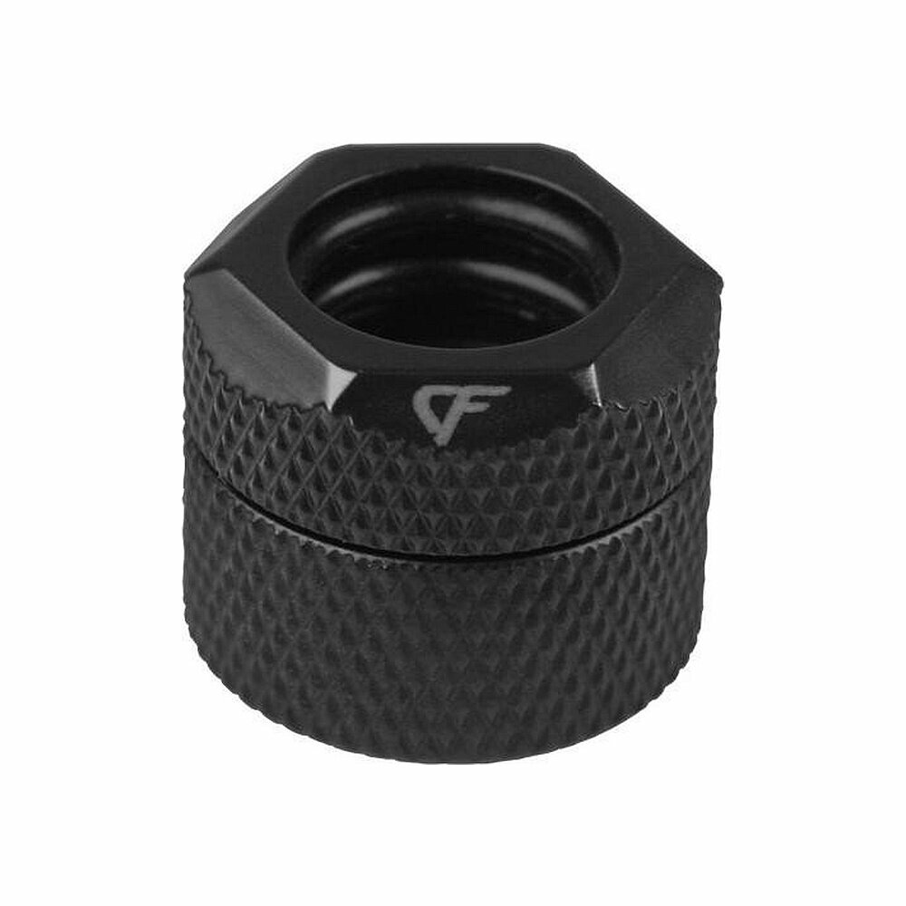 Система жидкостного охлаждения Nanoxia Фитинг для трубки Coolforce, диаметр 12мм, внутр. резьба G1/4, черный (CF-MGF100F)
