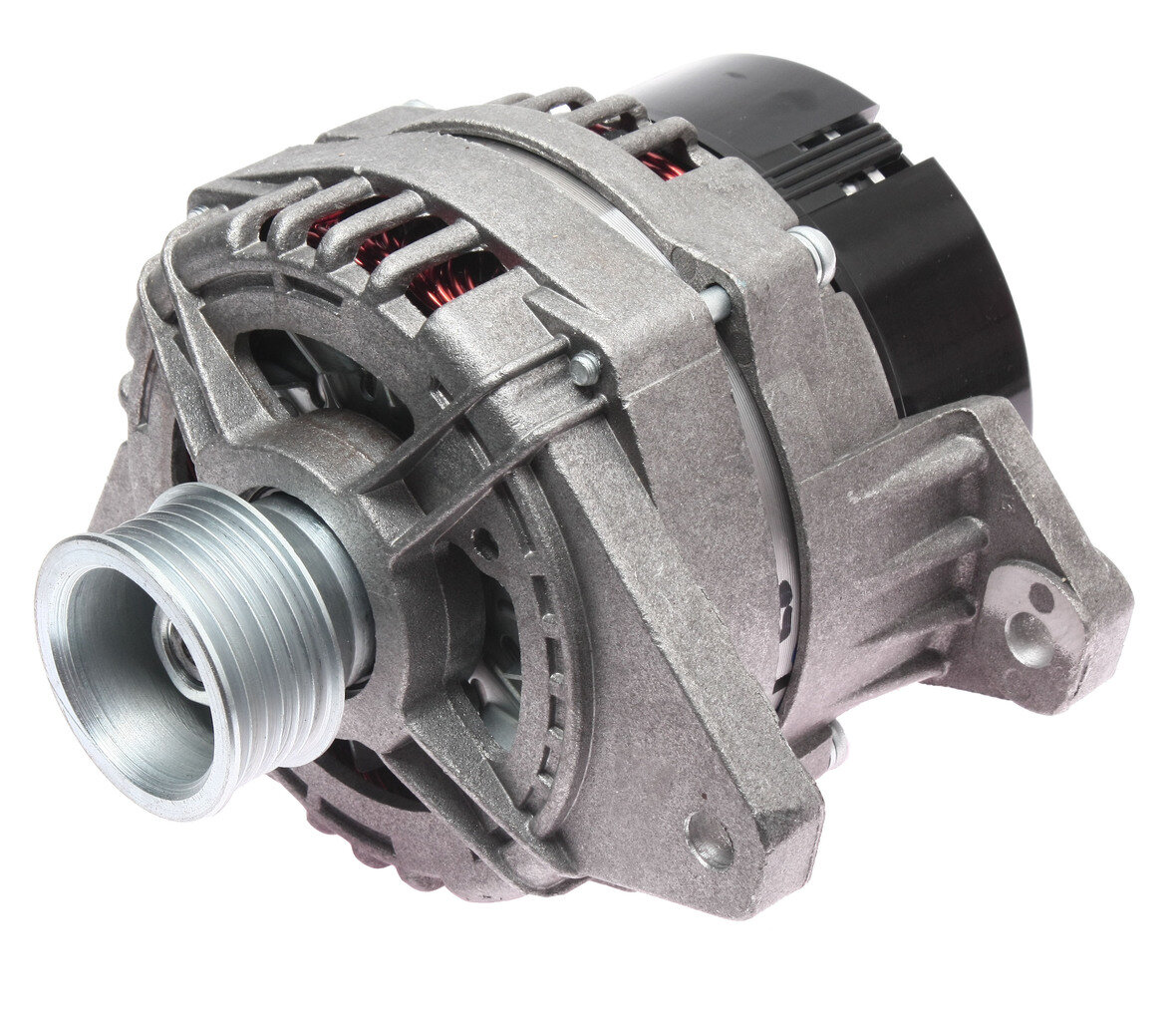 Генератор КАМАЗ, МАЗ, урал дв. ЯМЗ-656,658 ЕВРО-3 (вып. с авг.2009г) поликлиновой шкив 28В 90А БАТЭ