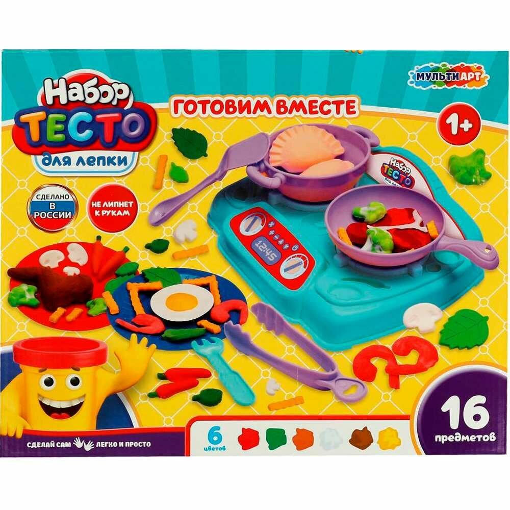Набор тесто для лепки с формочками, плита