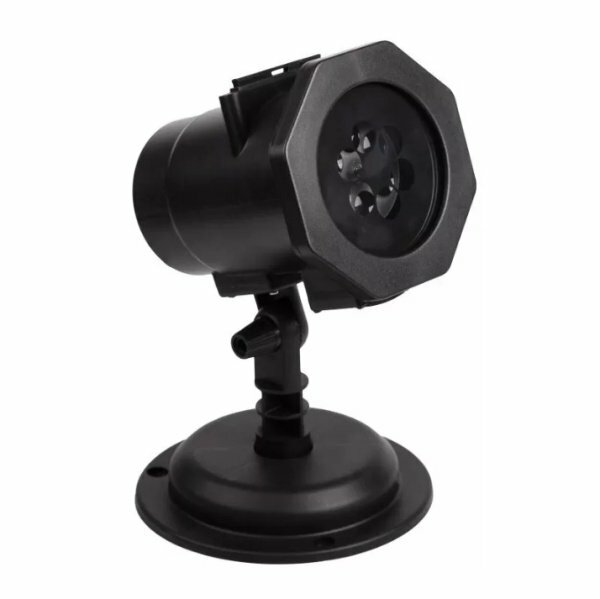 Проектор LED, 12 сменных слайдов, цвет RGBW, 12в уличный