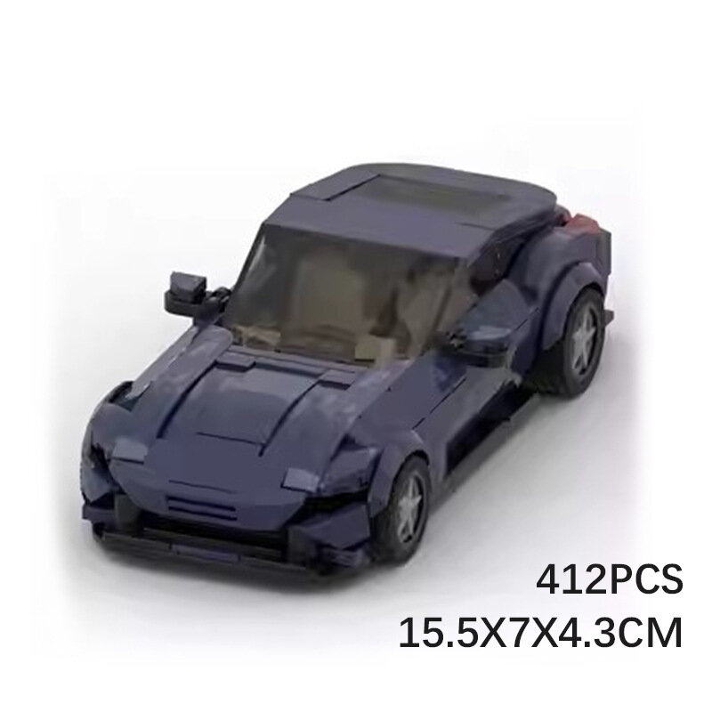 Строительные блоки MOC совместимы с моделью суперкара Speed Series LEGO 117643 Ferrari Roma с 8 сетками.