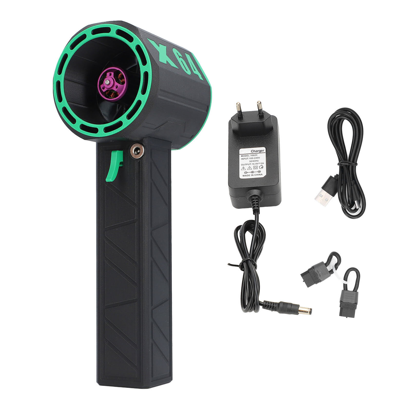 Car Dryer Air Blower 1400g Thrust Portable Handheld Compressed Duster for Keyboard EU Plug