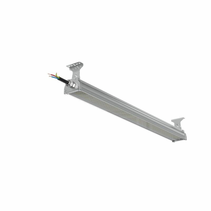 Светильник светодиодный ДСП WP 24 C 90W VW 840 L900 SI CL 980х100х85мм 90Вт 4000К IP66 пылевлагозащ. Русский Свет 27072423915