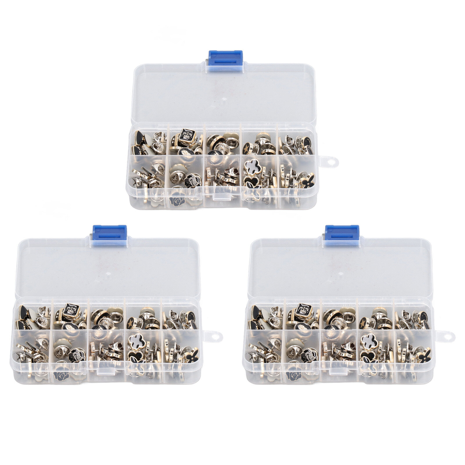 Женская рубашка брошь пуговицы 50 шт прочный пластик съемный элегантный невыцветающий прикрыть заднюю пуговицу