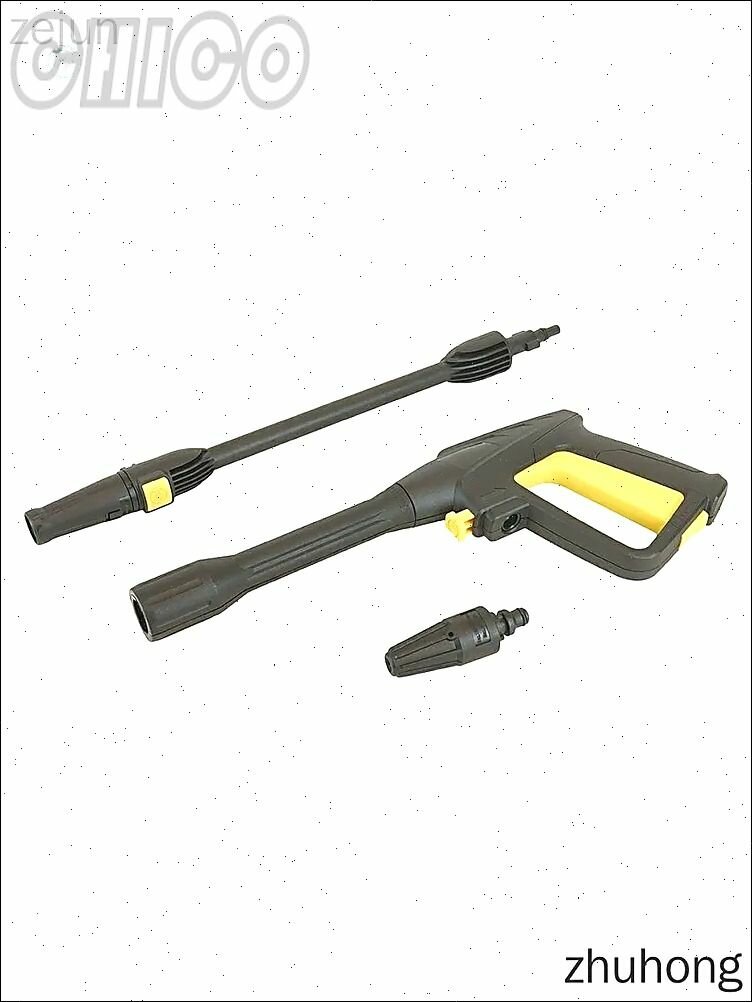 Пистолет для мойки высокого давления Hanskonner HPW92-1, комплект с регулируемой и турбо насадкой, 180 бар, для автомойки, окон, бассейна, садовой техники