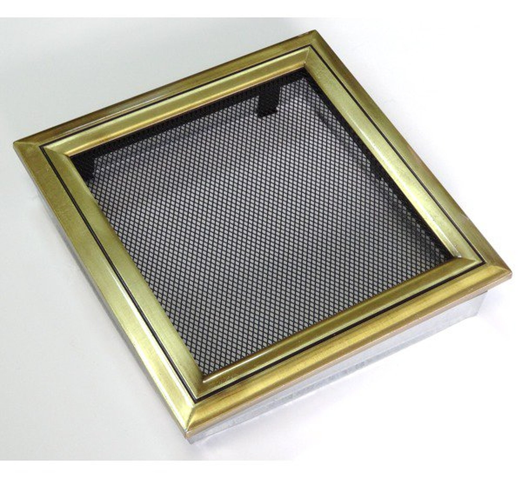 Вентиляционная решетка для камина Kratki (Польша) Оскар золото 22х22 см