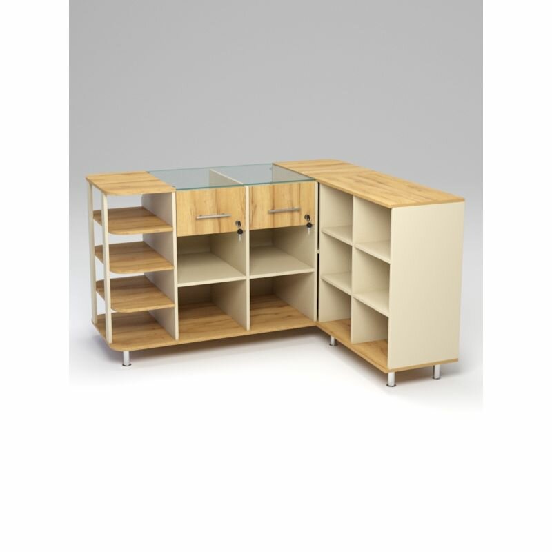 Стойка "флорист" №1, Дуб Золотистый и Крем Вайс. Производитель товара - компания Westcom.