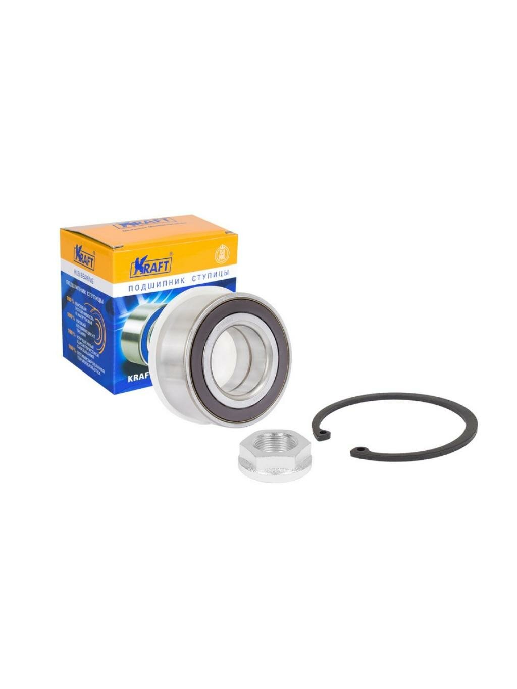 Комплект подшипника ступицы передней KRAFT KT 204602 Psa C3, C4, Berlingo II, 307, 308, Partner II