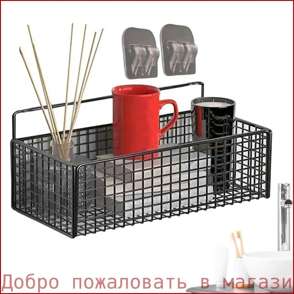 Rongxue Декоративная полка 31×10.1×12 см для книг и декора настенный декор для интерьера — фото 1