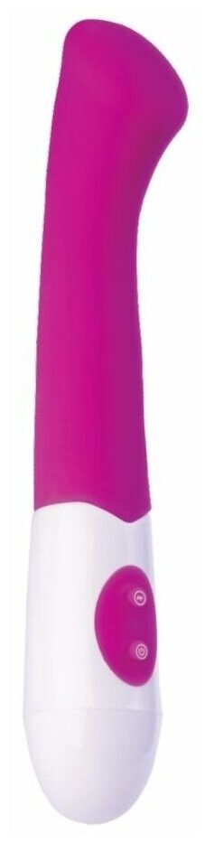 A-toys Ярко-розовый вибратор Ida со скошенной головкой для G-стимуляции - 19 см. Стимуляторы G-точки