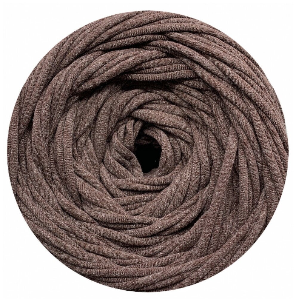 Трикотажная пряжа Bombi, в мотках цвет Шоколадный меланж, Первичная, Изнаночная нарезка