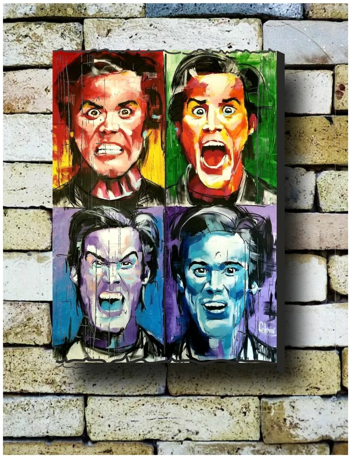 Картина на досках 'Джим Кэри 1'